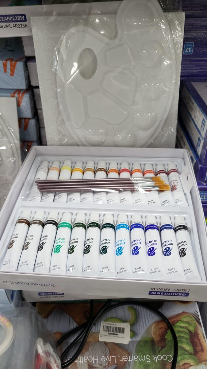 Acrylic Art Set - 24 Pieces – OneTimeOutlet